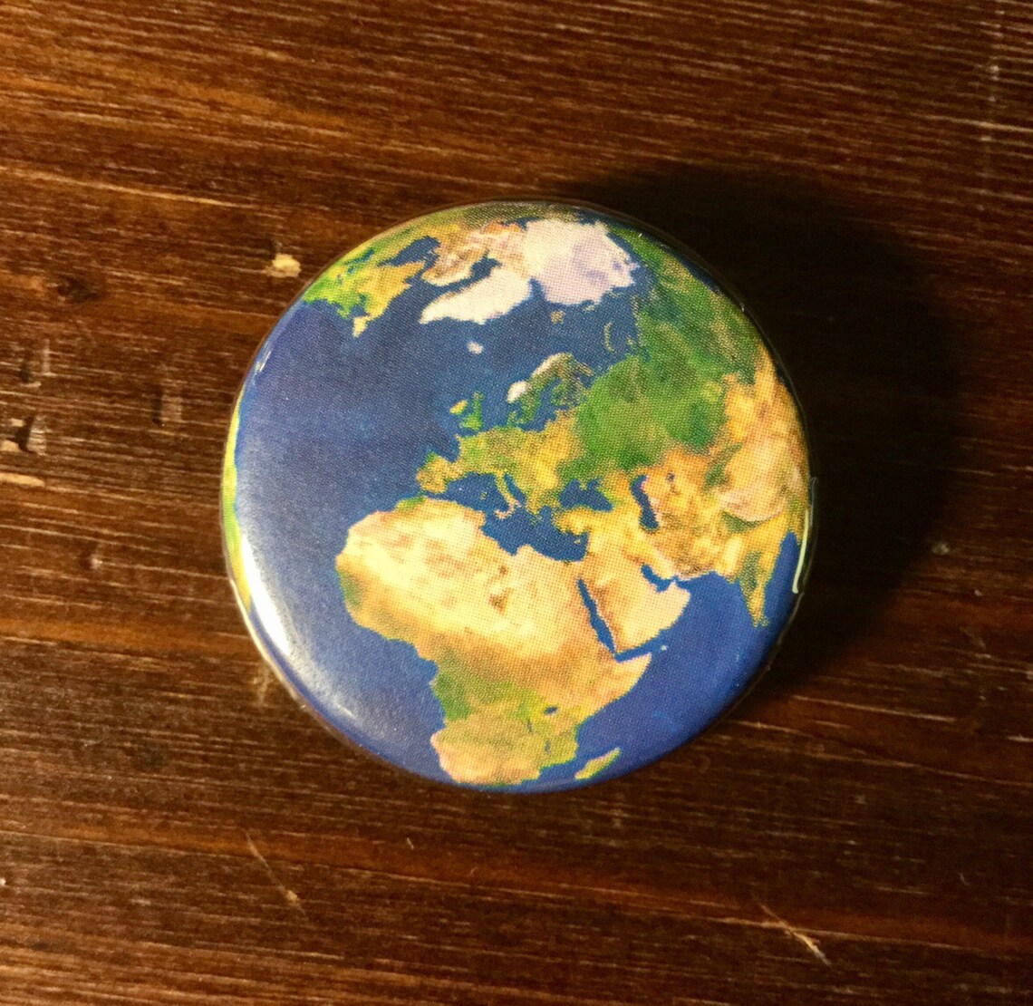 Earth button / Earth fridge magnet / Planet earth button/ | Etsy
