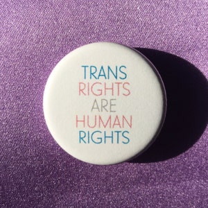Trans Rights Button / Trans Rights Are Human Rights - Etsy