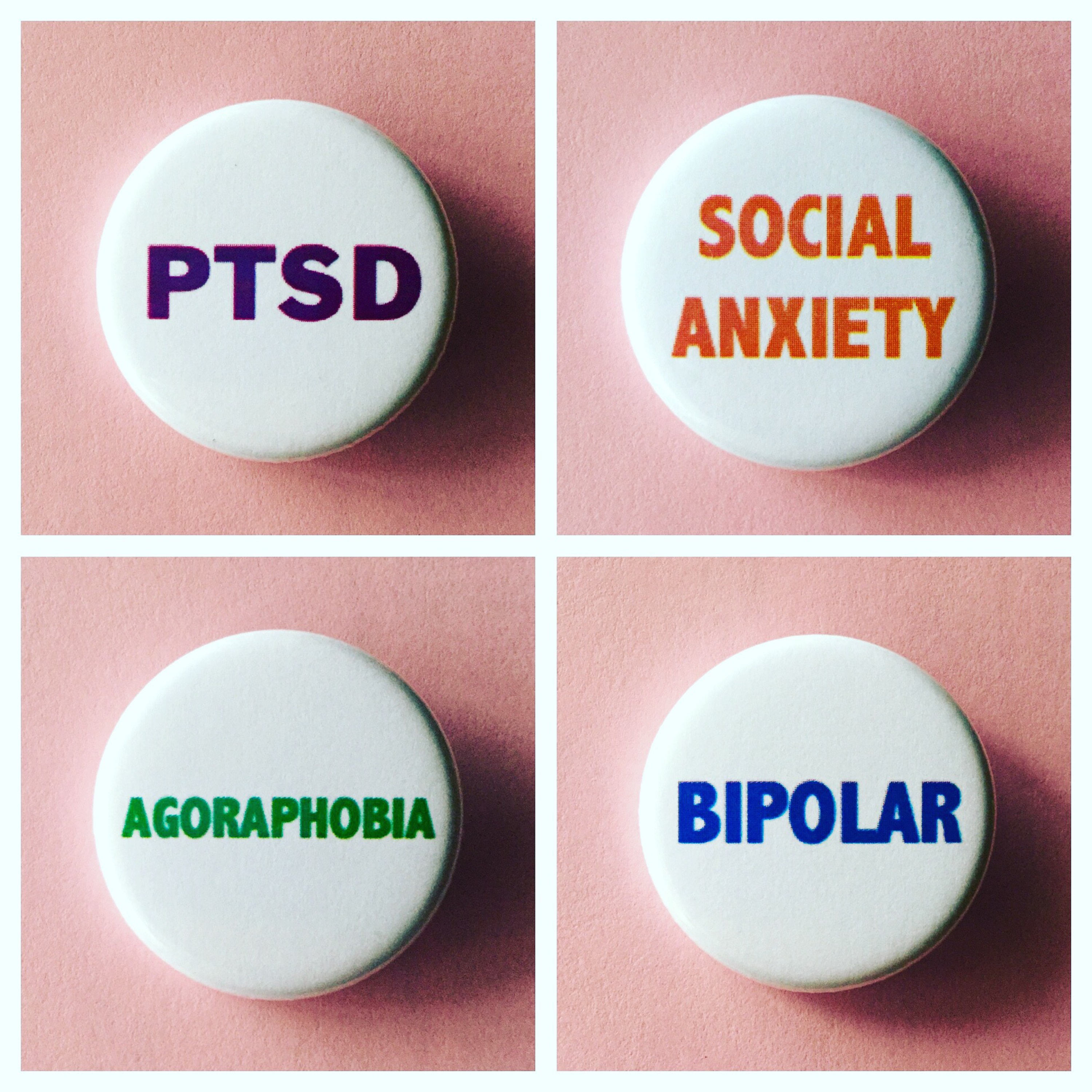 Social Anxiety/Mental health buttons / PTSD button / | Etsy Social Anxiety/Mental health buttons / PTSD button / | Etsy