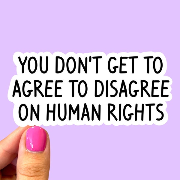Human Rights Bumper Sticker - Etsy