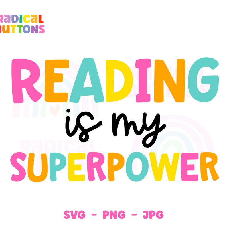 Reading is My Superpower - Etsy