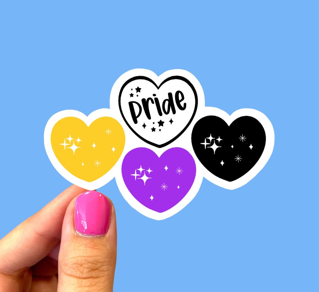 Non Binary Pride Sticker, Pride Sticker, Pride Flag Stickers, Pride ...