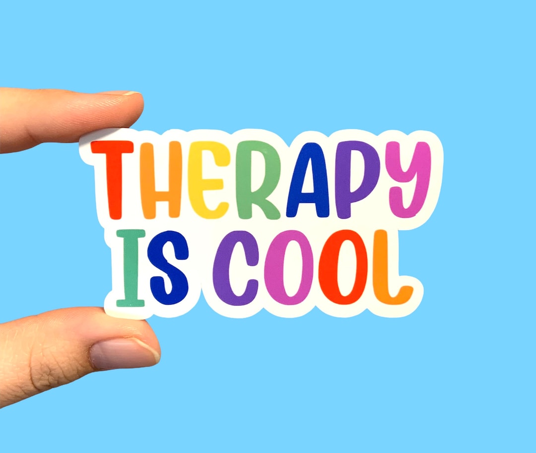 Therapy is Cool Stickers | Mental Health | Laptop Sticker | Phone ...