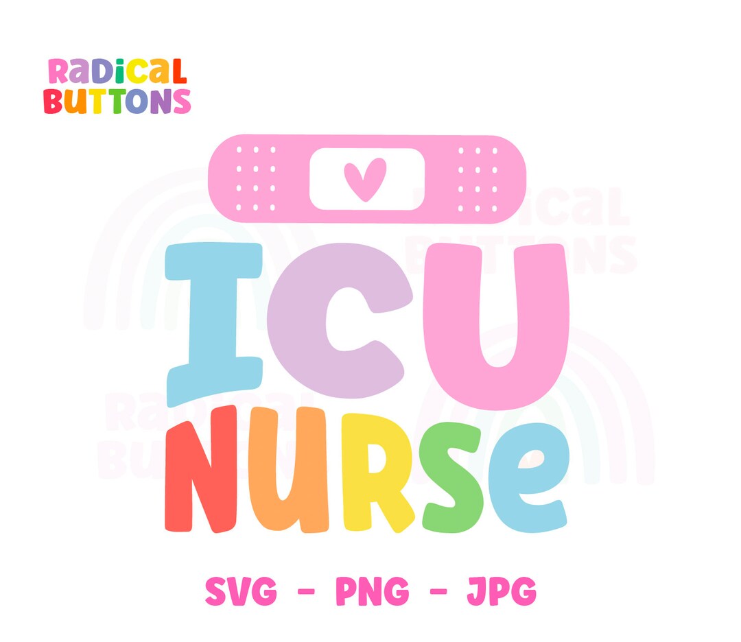 ICU Nurse SVG PNG Jpg, Registered Nurse Svg, Nurse Svg, Nursing Svg ...