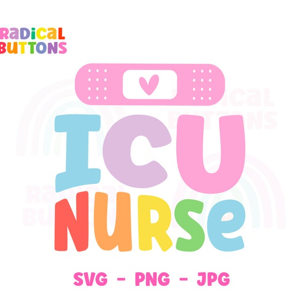 Icu Nurse Svg - Etsy
