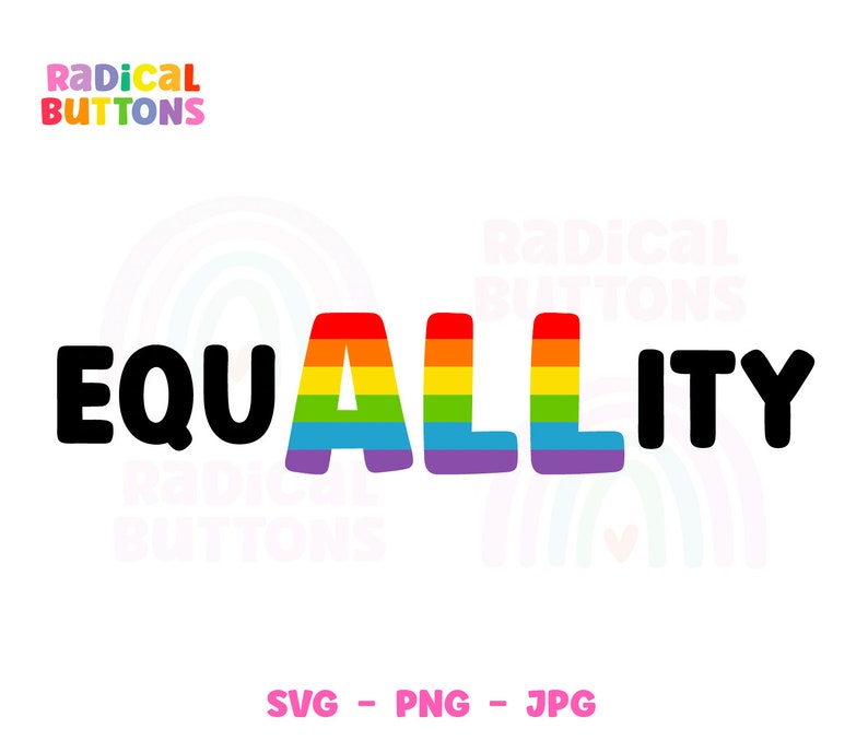 Equality SVG PNG JPG, Social Justice Svg, Equallity Svg, Inclusivity ...