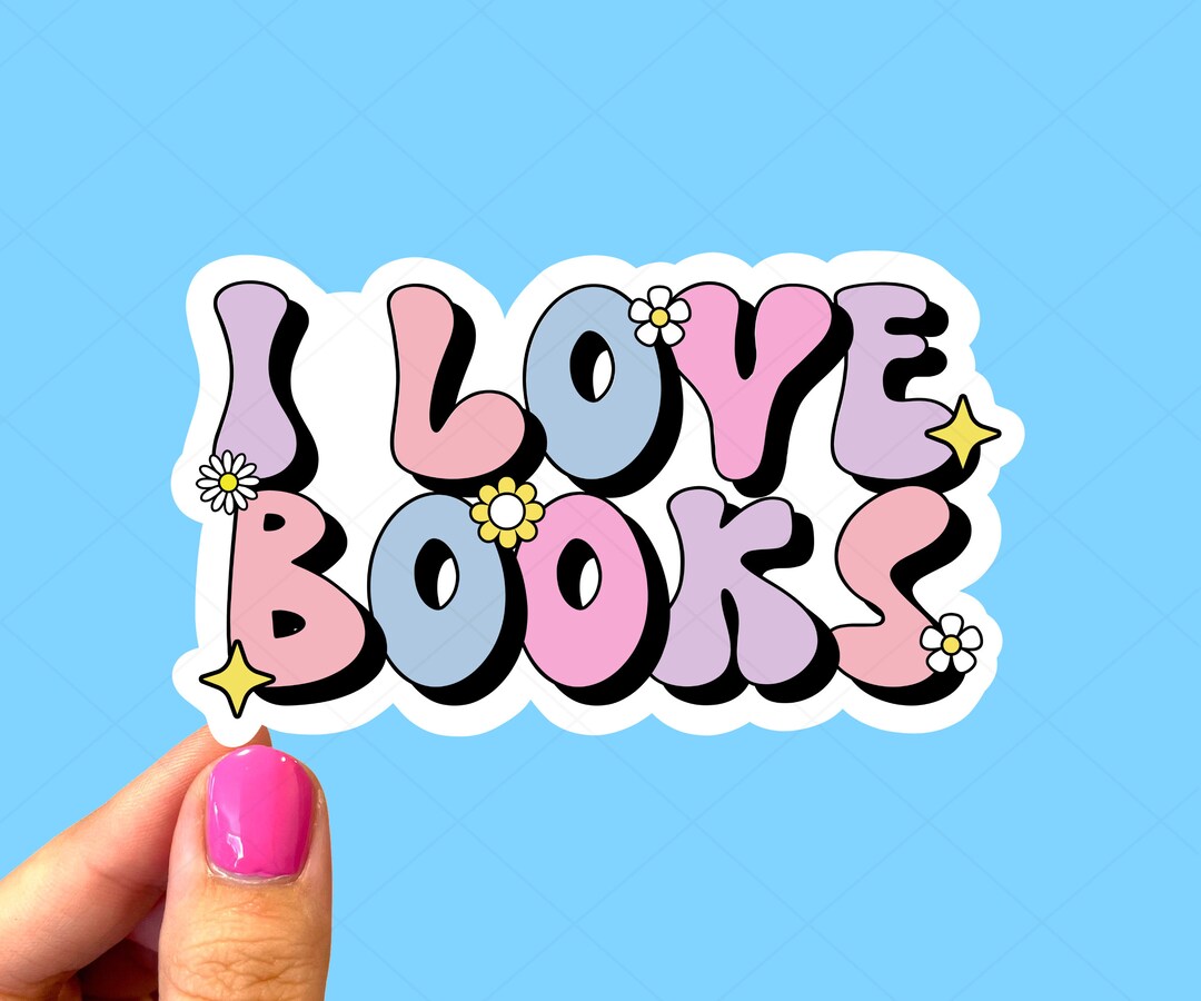 I Love Books Sticker, Bookish Sticker, Book Lover Gift, Smut Sticker ...