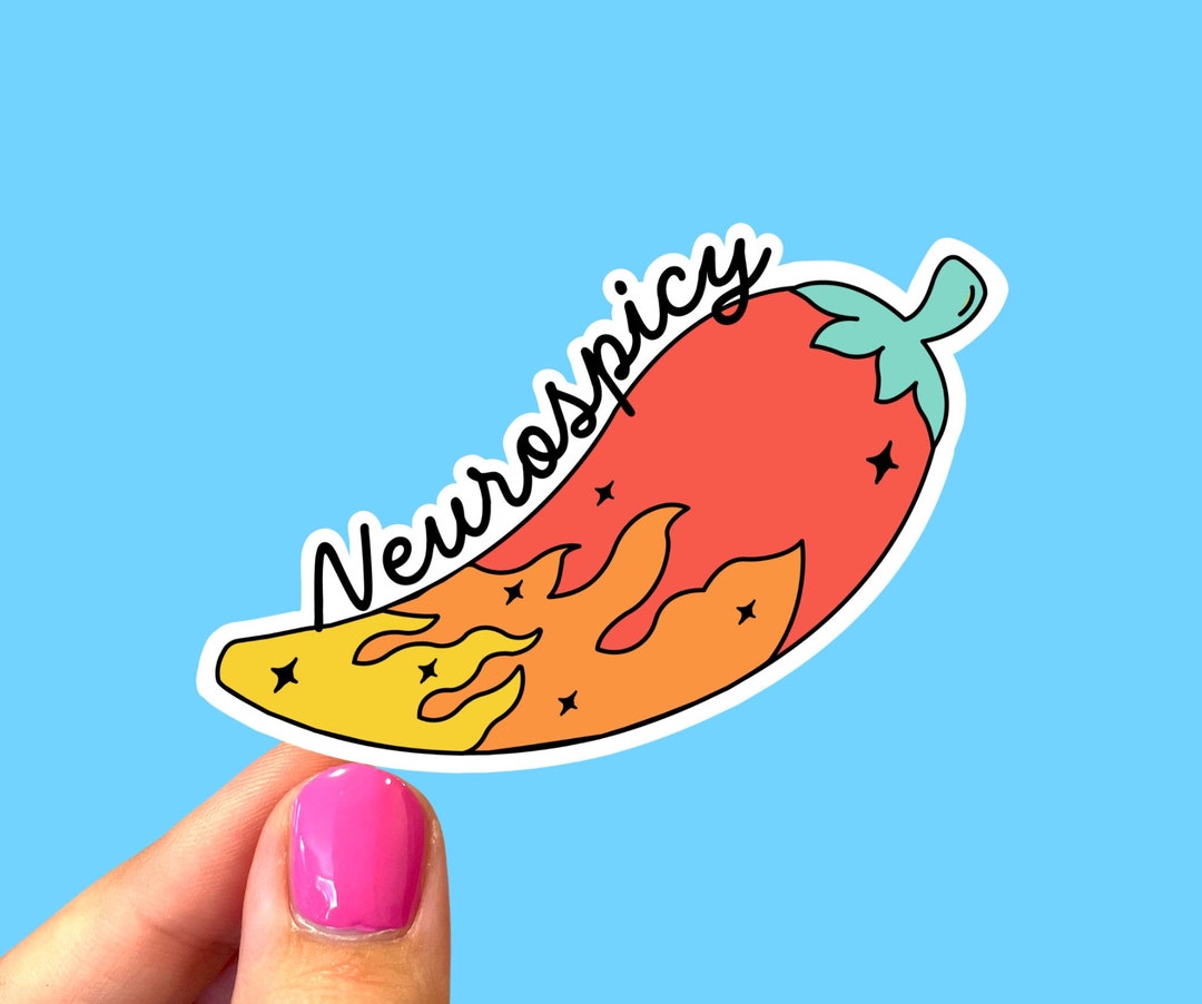 Neurospicy Sticker, Neurodiversity Sticker, Mental Health Sticker ...