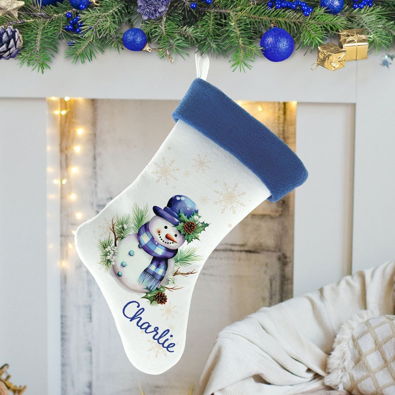 Blue Stocking - Etsy