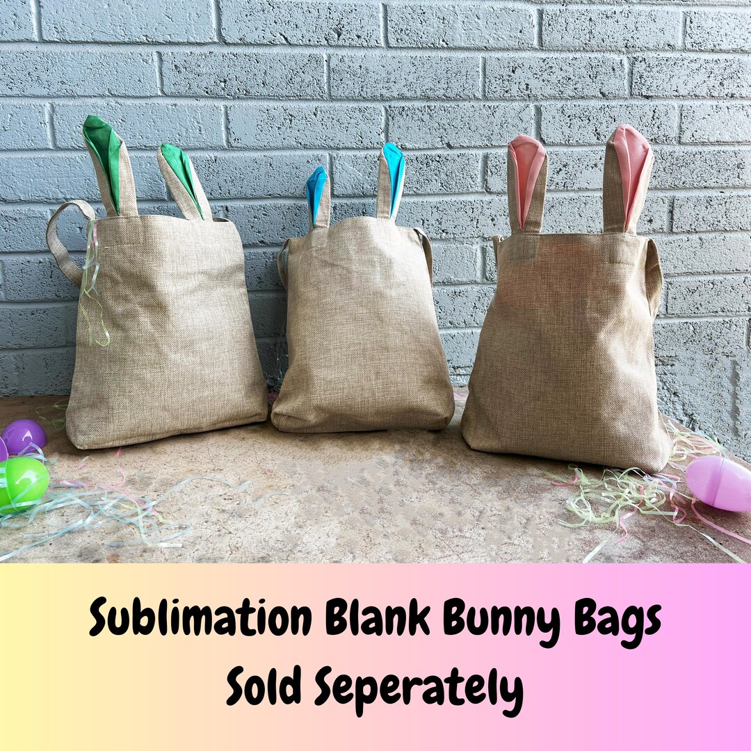 Sublimation Blank Easter Tote Bag With Bunny Ears - DE STASH SUPPLY - Etsy