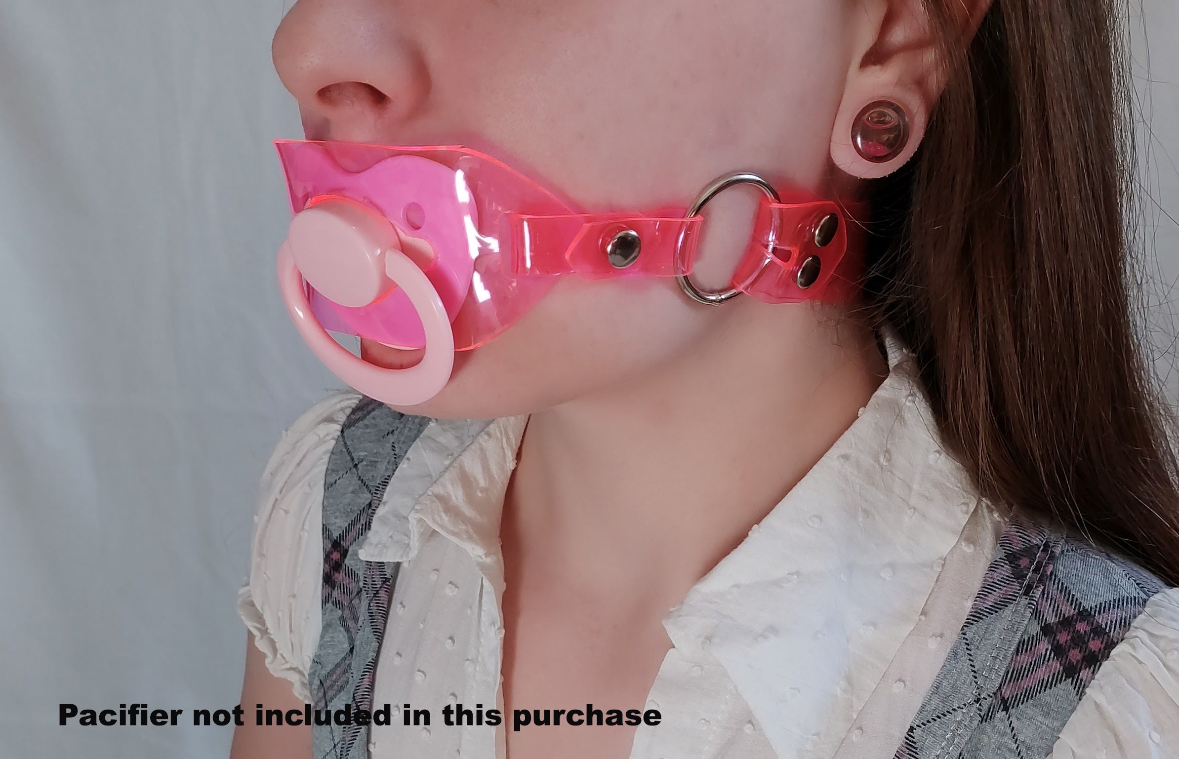 Vegan Friendly Ab Dl Mini Design Locking Pacifier Holder Gag Etsy Canada