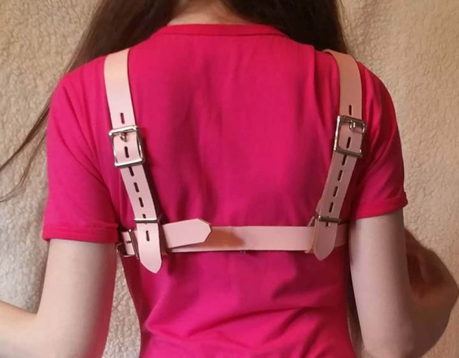 AB/DL Leather Adult Baby Retro Walking Chest Harness/Reins | Etsy