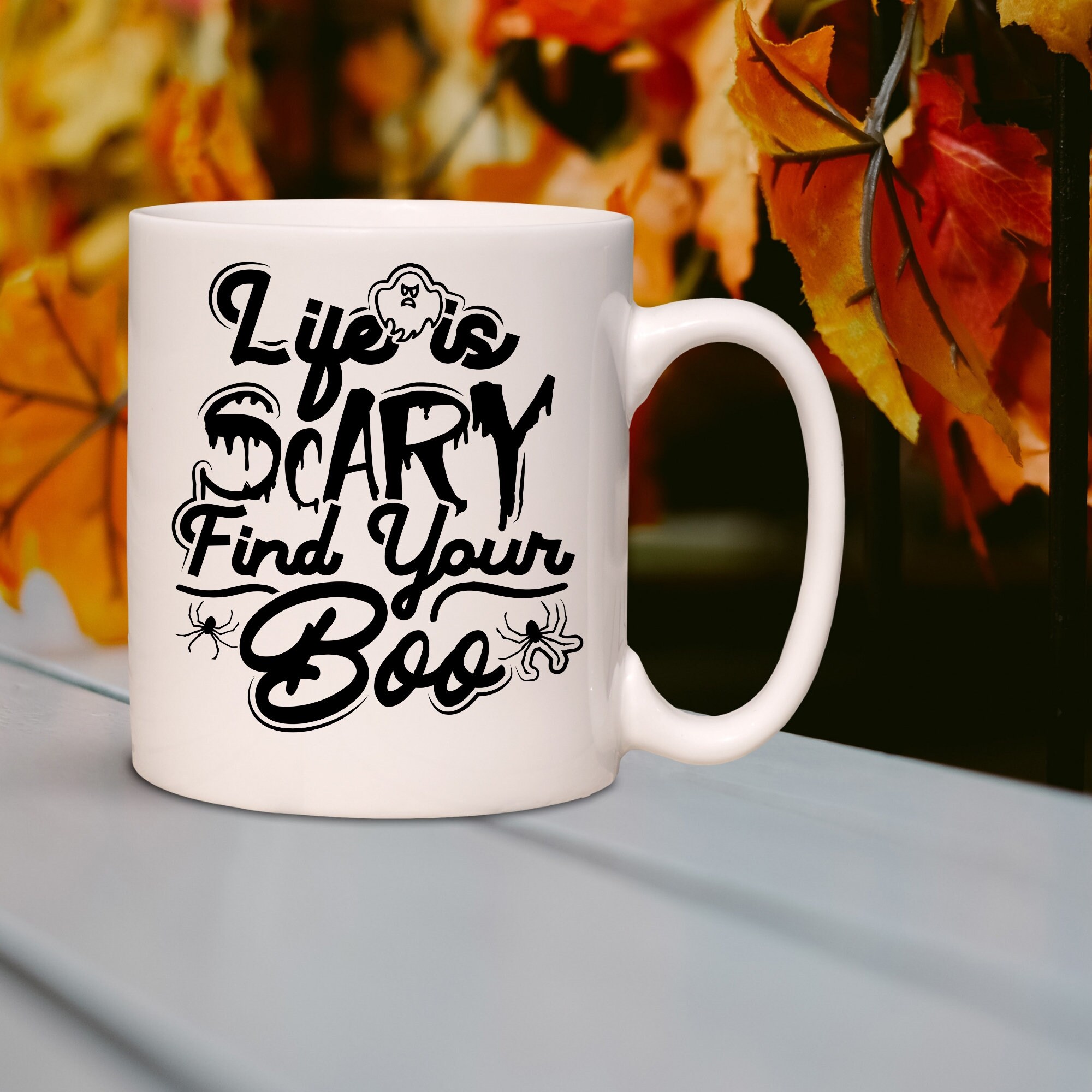 Life is Scary Find Your Boo Ghost SVG Halloween Decor - Etsy