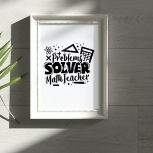 Math Teacher Svg, Math Teacher Gift, Funny Math, Gift for Math, Teacher ...