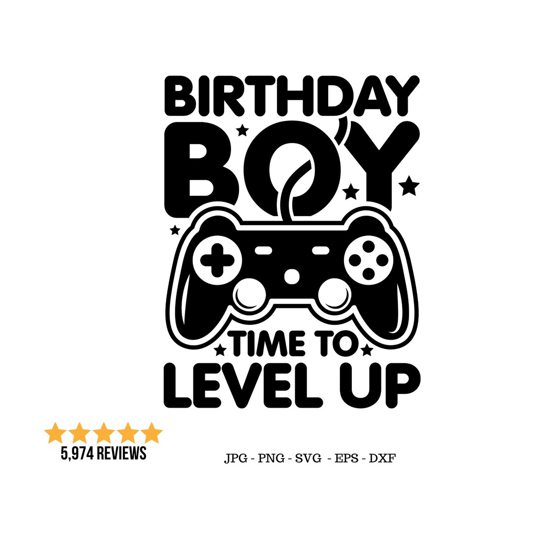 Gamer Birthday Svg, Video Game Birthday, Birthday Shirt Svg - Etsy