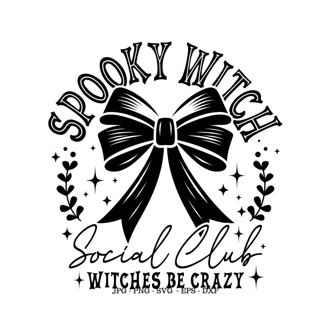 Spooky Witch Svg, Social Club Svg, Gothic Girly Svg, Gothic Bridal ...