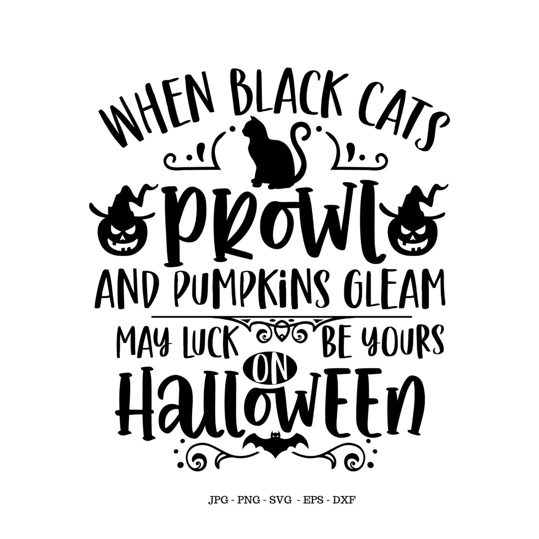 Halloween Cut File, Black Cat, Gift for Cat Mom, Gift for Cat Lover ...