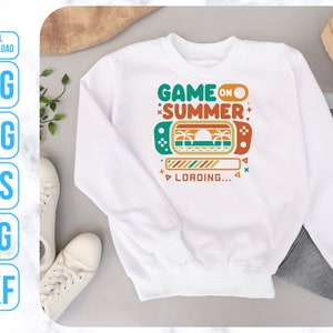 Last Day of School, Gammer Gift, Game on Summer, Game Lover Svg, Boy ...