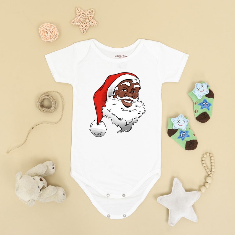 Black Santa Claus Svg Brown Santa Santa Shirt Svg Black - Etsy