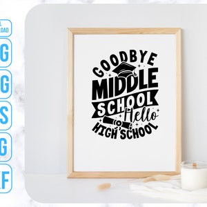 8th Grade Graduation, End of Middle School, Hello High School, Bye 8th ...