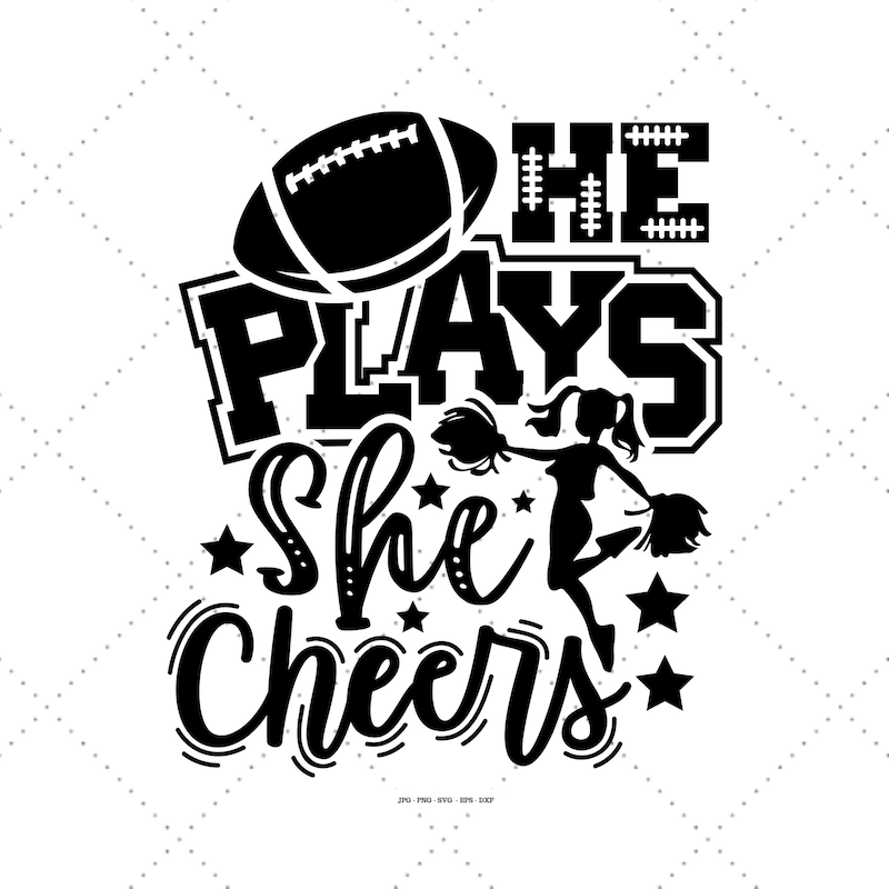 Football and Cheer Svg - Etsy
