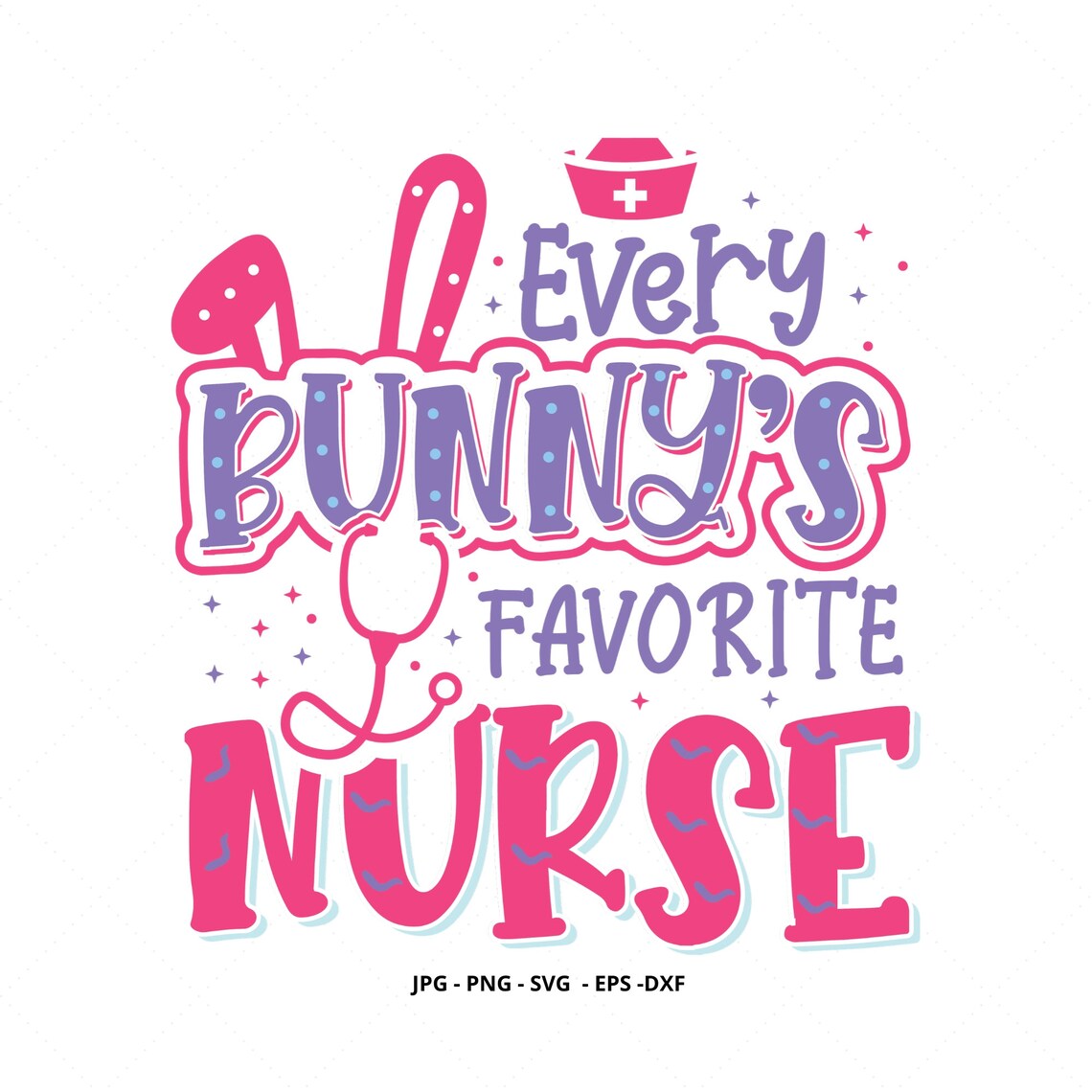 Nursing Nurse Gift Registered Nurse Happy Easter Svg | Etsy