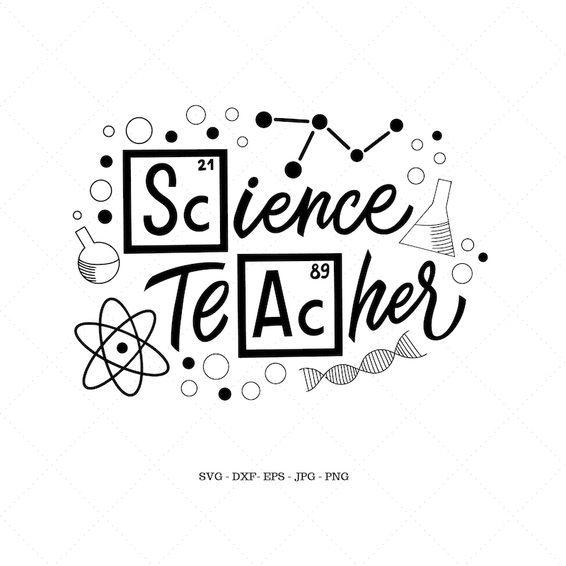Science Teacher Svg - Etsy