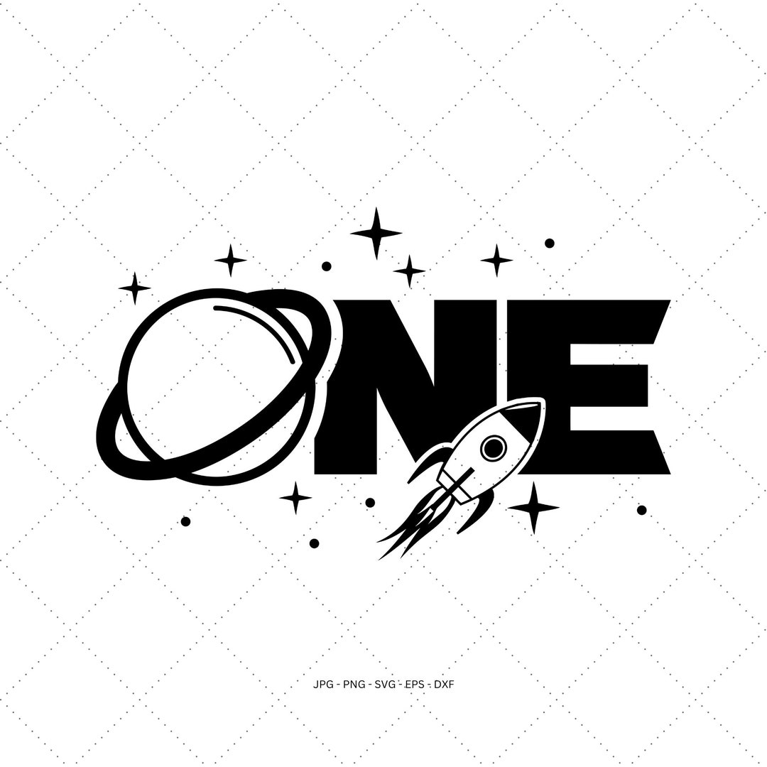 Space Birthday Svg, 1st Birthday Svg, First Birthday Png, One Year Baby ...