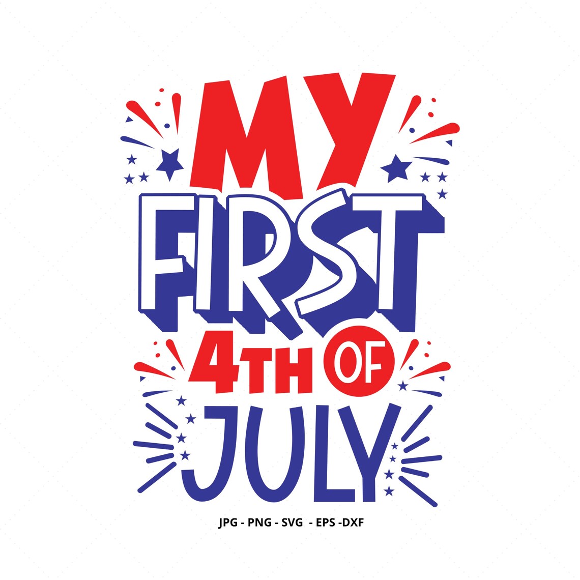 4th of July Svg 1st Fourth Baby Girl First Fourth of July | Etsy
