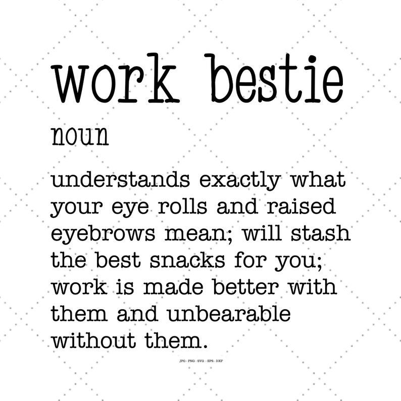 Work Friend Best Friend Print Office Best Friend Bestie - Etsy