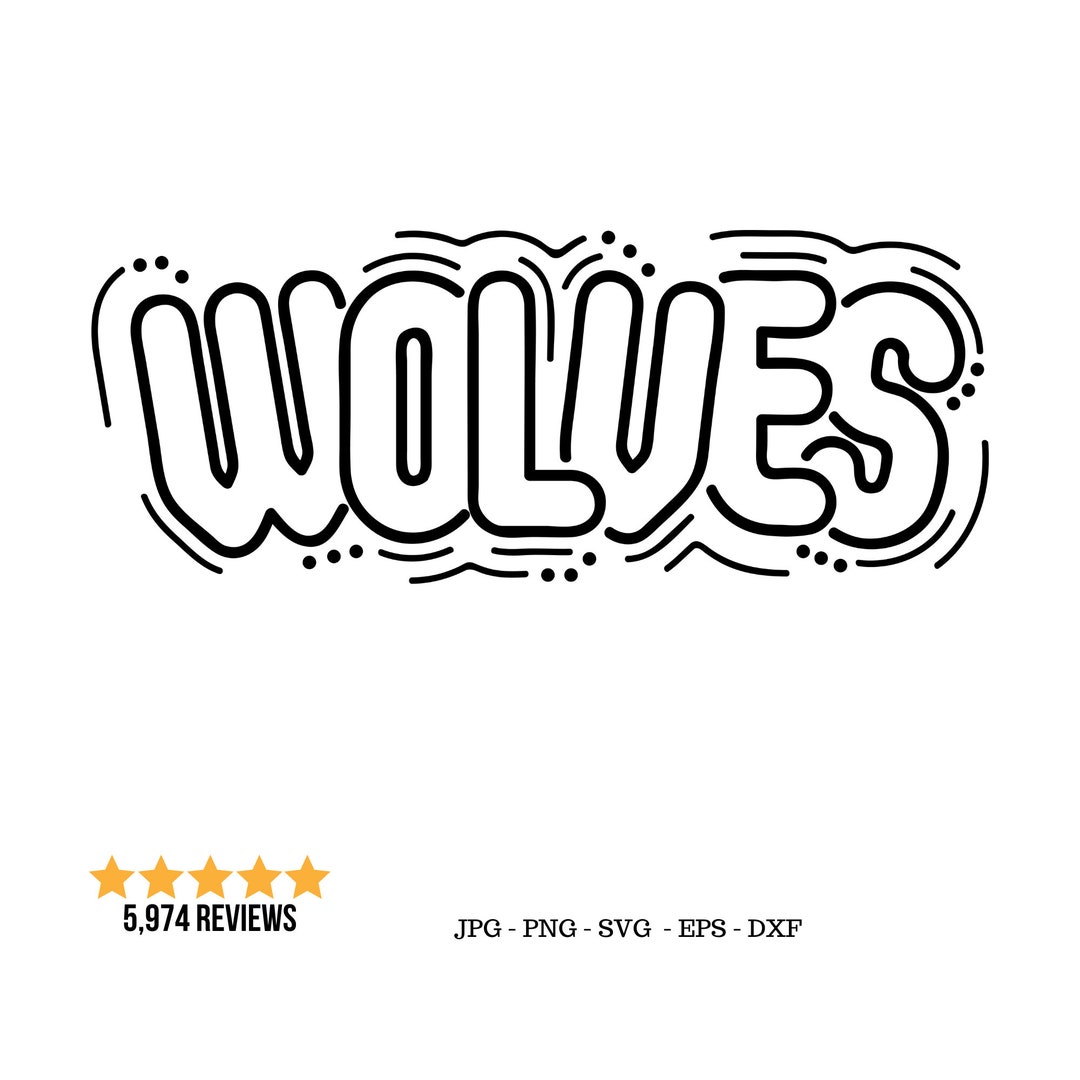 Wolves Mascot Svg, Doddle Letters Svg, Wolves Png, Band Teacher Gift - Etsy