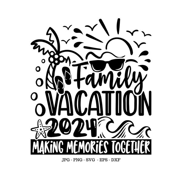 Family Beach Vacation Svg - Etsy