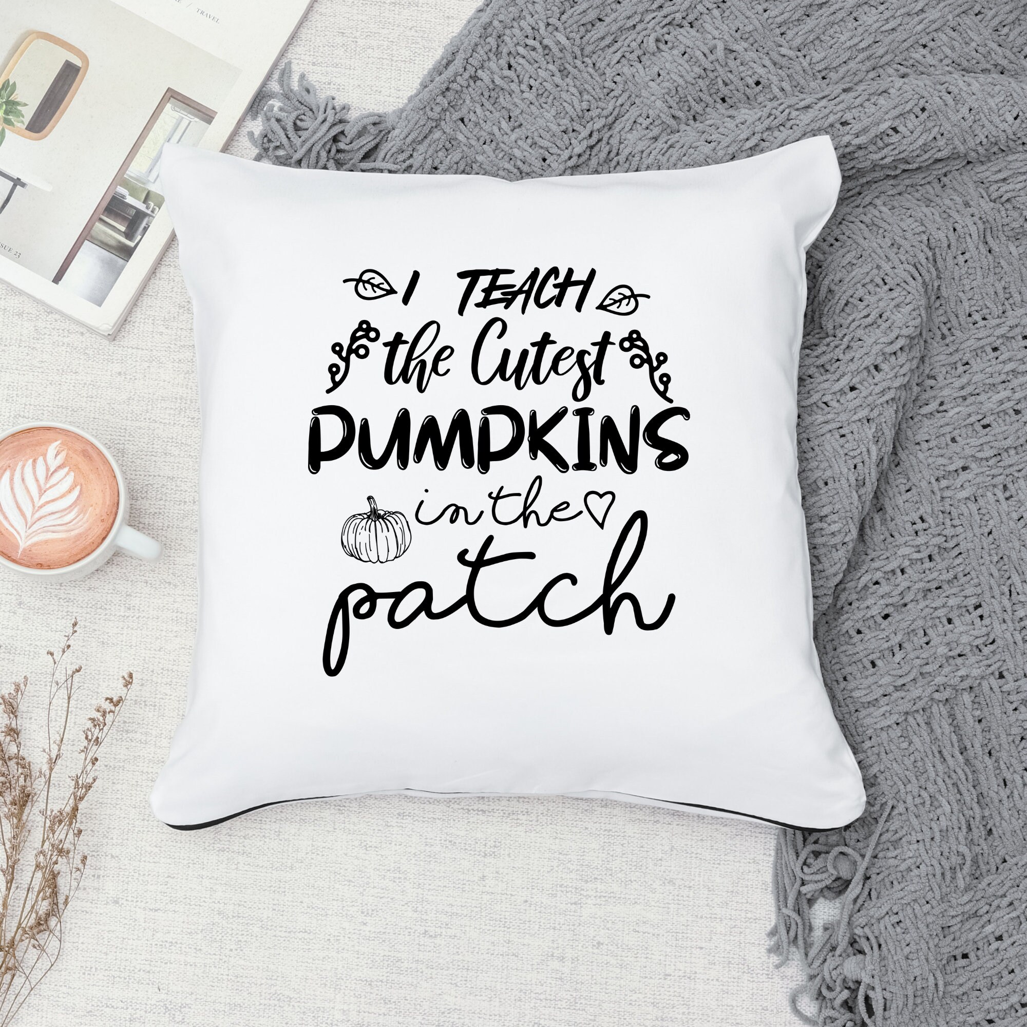 I Teach the Cutest Pumpkins in the Patch Svg Teacher Sign - Etsy