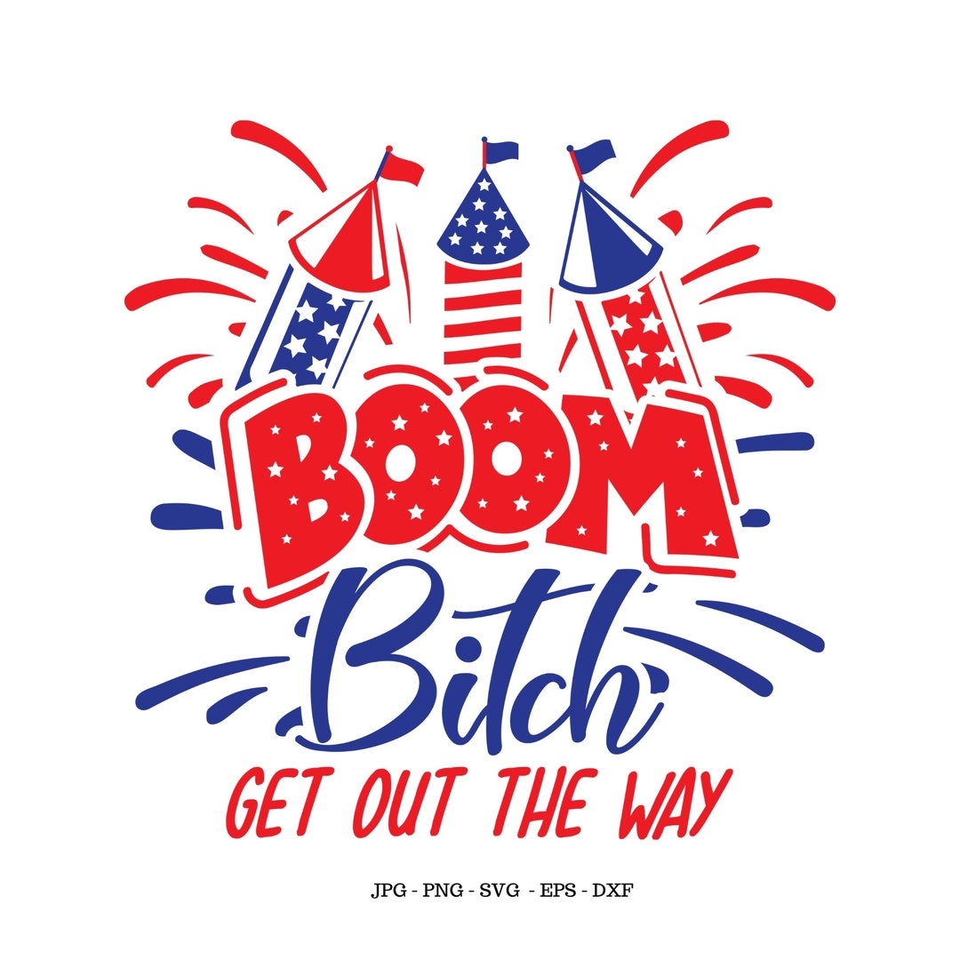 Boom Svg, Pop Culture Gift, 90s Rap, Snarky Svg, Independence Day Svg ...