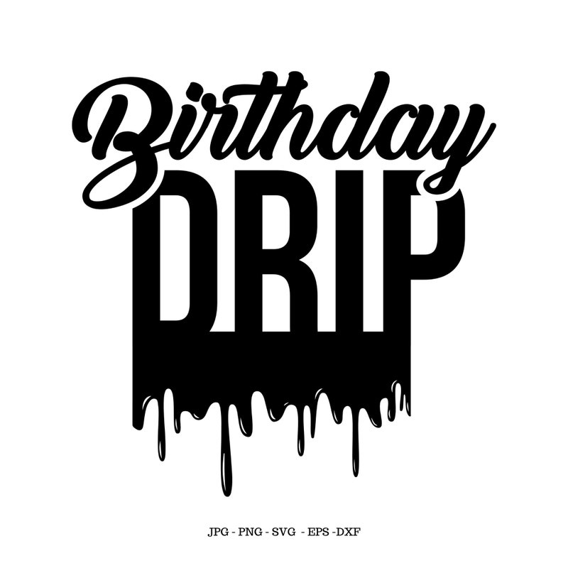 Birthday Queen Drip Svg - Etsy