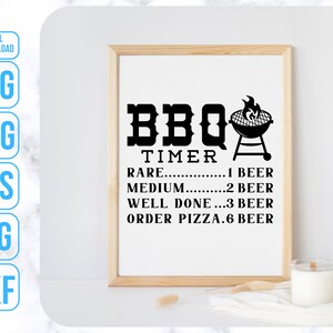 BBQ Timer Svg, BBQ Timer Png, BBQ Gifts for Dad, Fathers Day Gift Svg ...