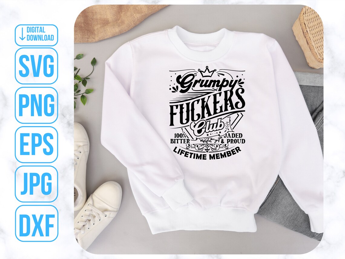 Grumpy Svg, Vintage Birthday Svg, 60th Birthday Gifts, Grandparent ...