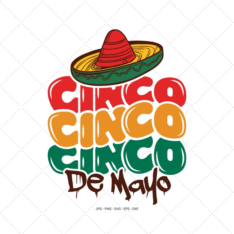Cinco De Mayo Party Mexico Clip Art Fiesta Decor Mexican - Etsy