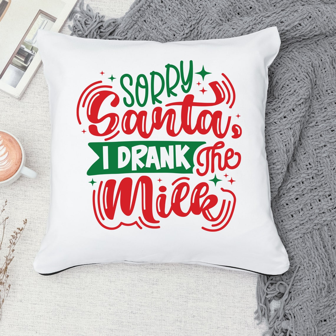 Sorry Santa Svg, Dear Santa, Christmas Milk, Naughty and Nice ...