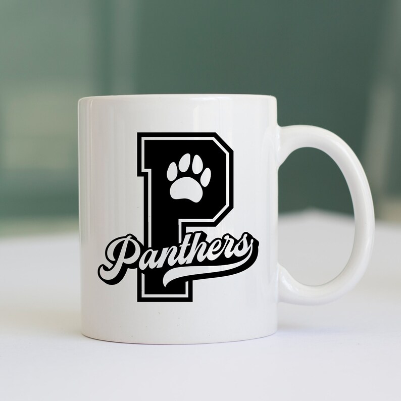 Panthers Svg, Panthers Team Pride, Mascot Shirt Svg, Paw Svg, Cutter ...