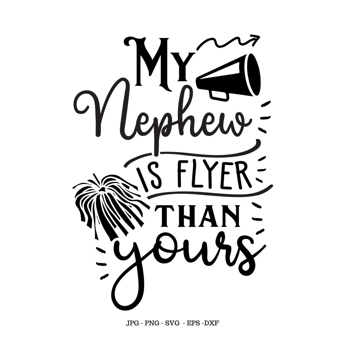 Aunt Shirt From Nephew Cheerleading Shirt Funny Gift Idea - Etsy