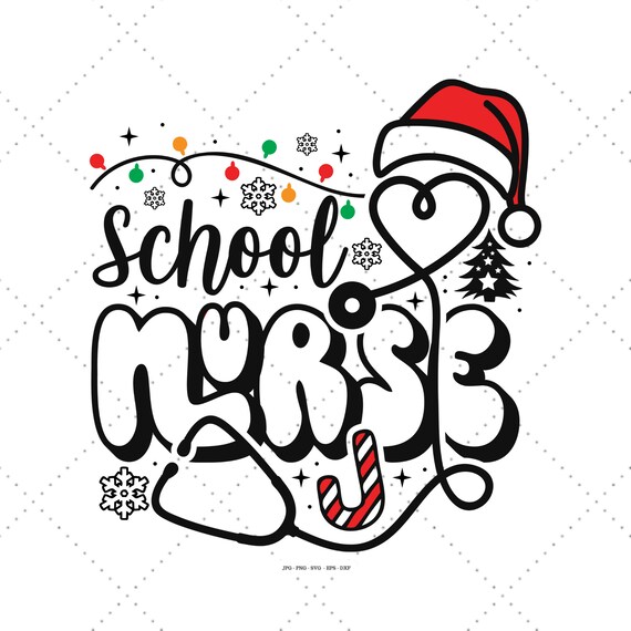 Infermiera Scolastica Clipart In Bianco E Nero