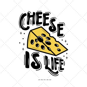 Funny Food, Funny Food Svg, Cheese Svg, Chef Gift, Gift for Friends ...