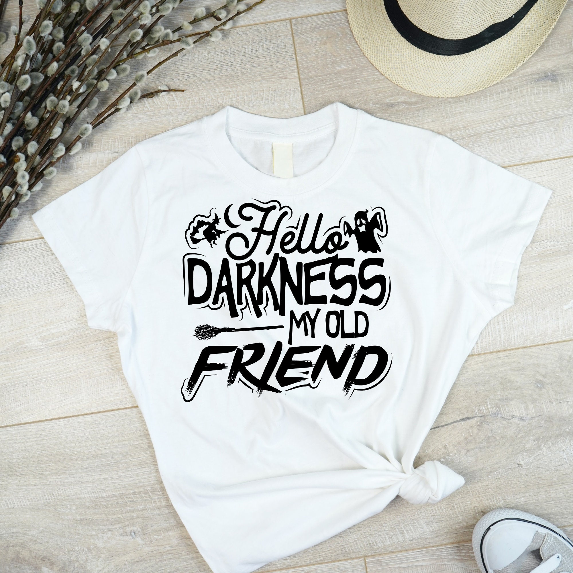 Hello Darkness My Old Friend SVG, Halloween Shirt SVG, Halloween SVG ...