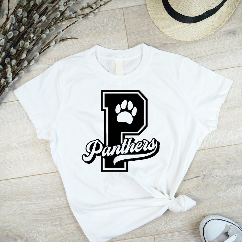 Panthers Svg, Panthers Team Pride, Mascot Shirt Svg, Paw Svg, Cutter ...
