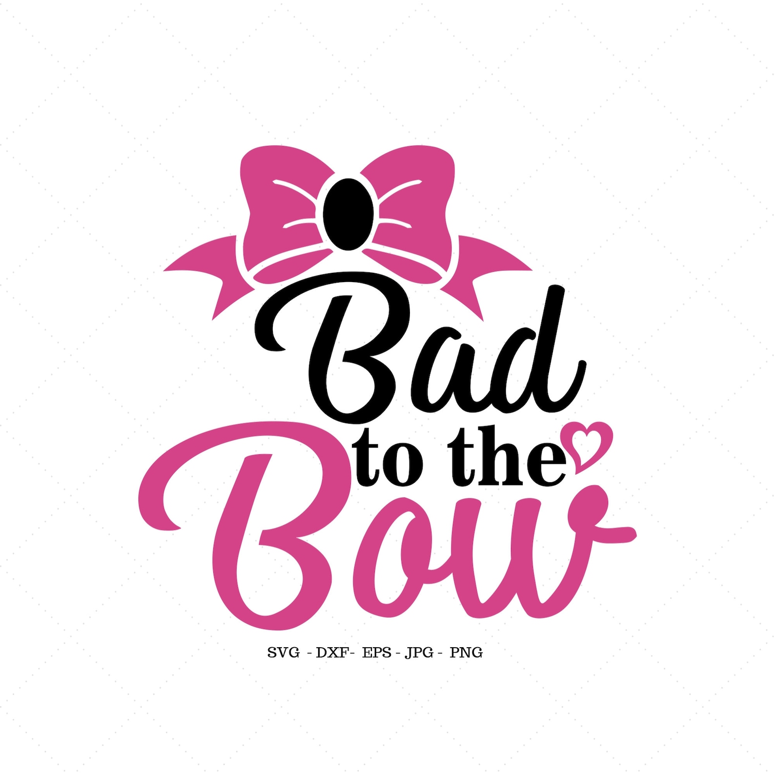Bad to the Bow Svg Bow Clip Art Funny Svg Cheerleading Svg - Etsy