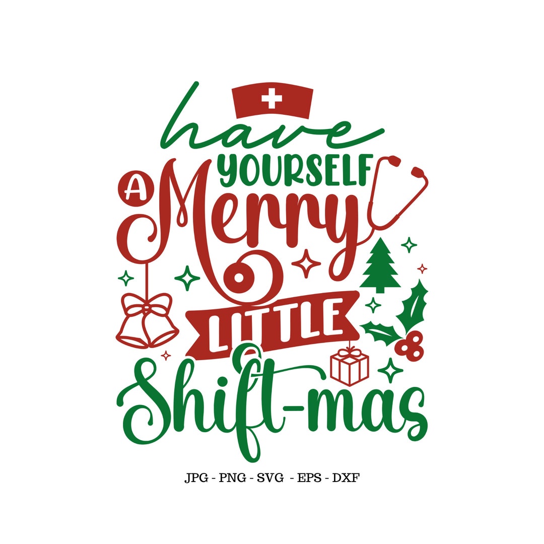 Nurse Holiday, Nurse Christmas Svg, Merry Nurse Png - Etsy