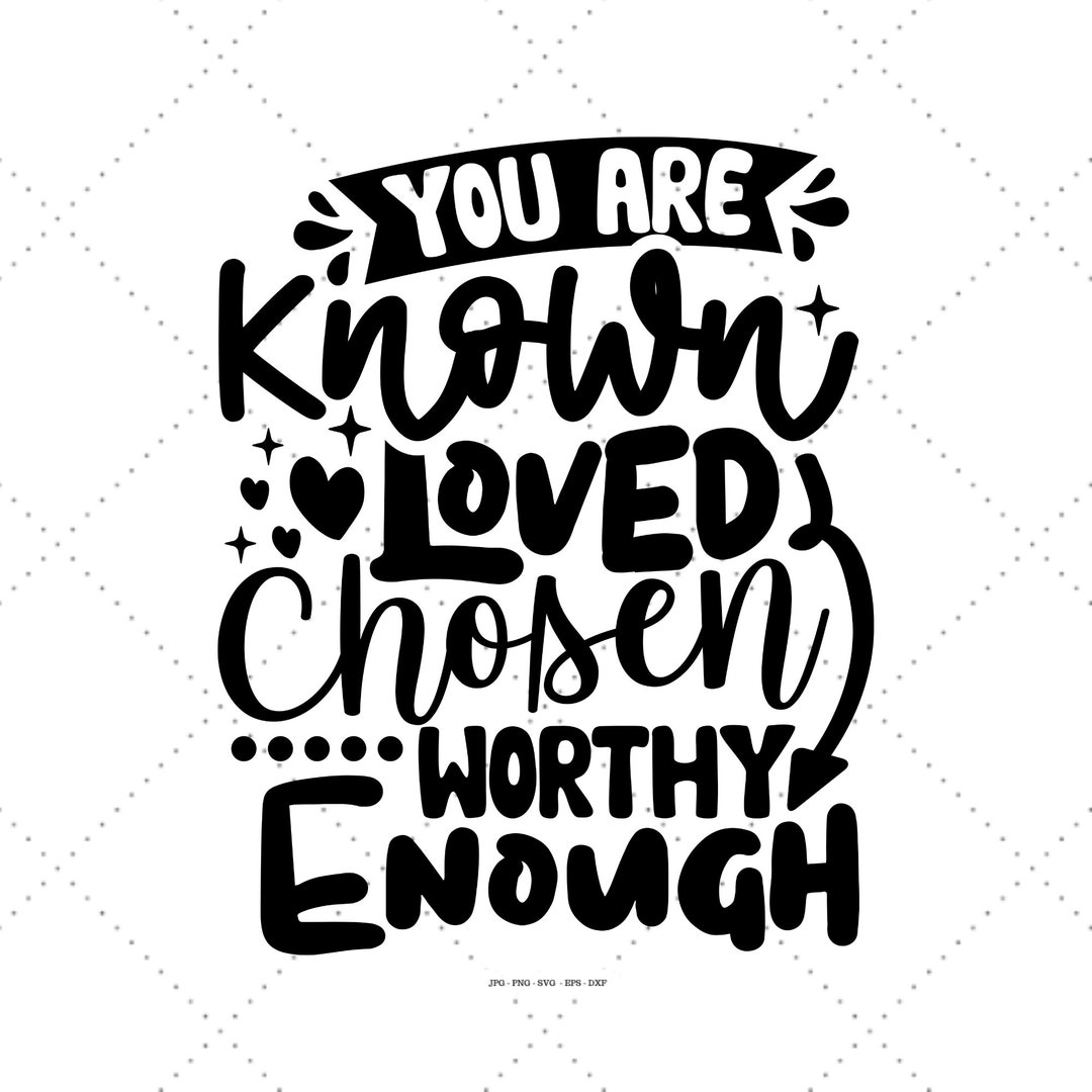 You Are Known, Church Shirt Svg, Pray Svg, Prayer Shirt Svg, Christian ...