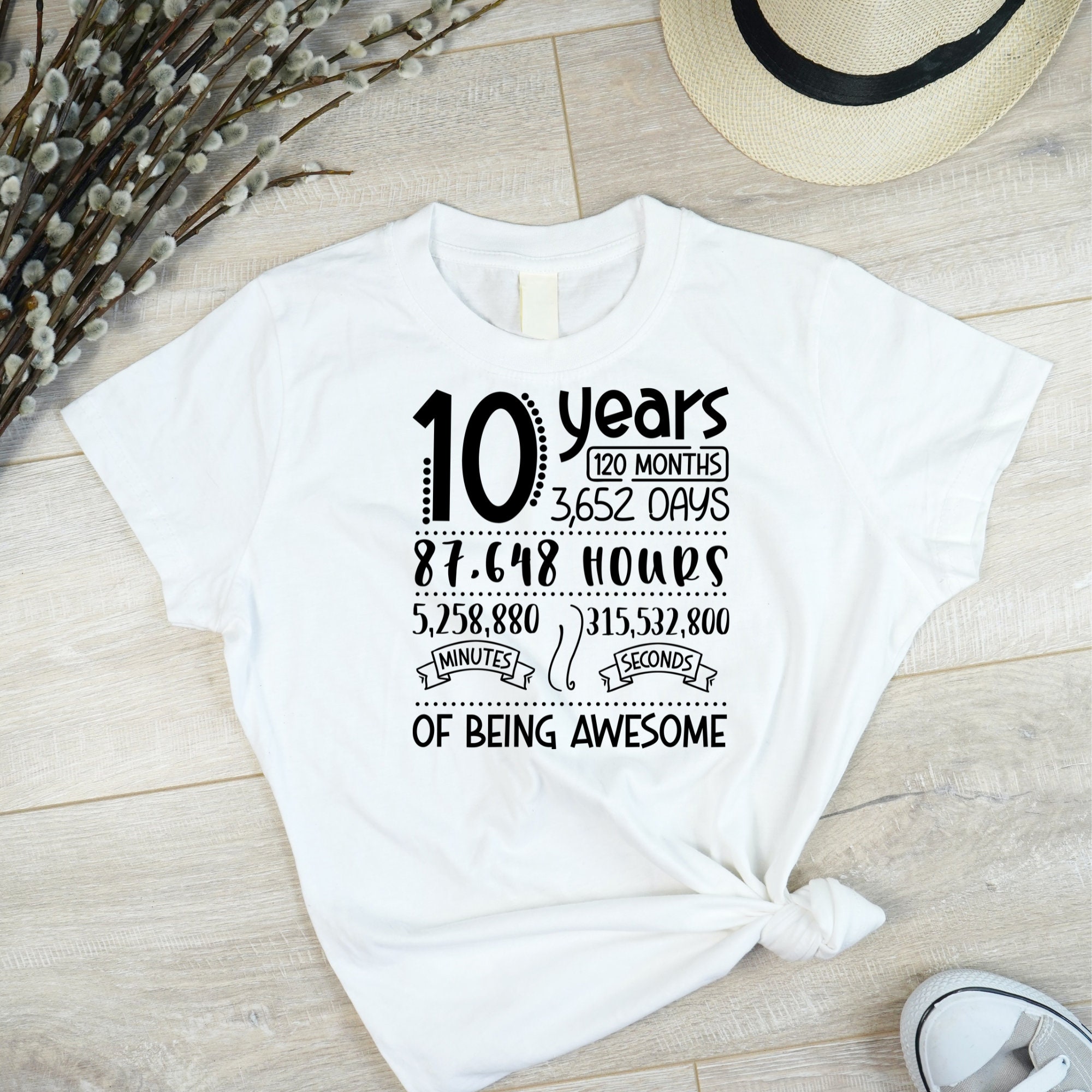 10 Shirt 10th Birthday Gift 10 Year Old Birthday Tenth - Etsy