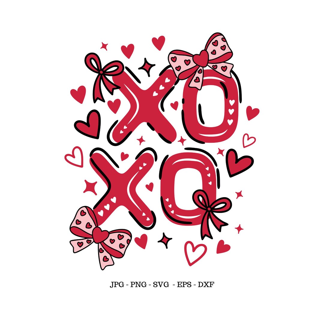Retro XOXO Svg, XOXO Svg, Love XOXO Design - Etsy